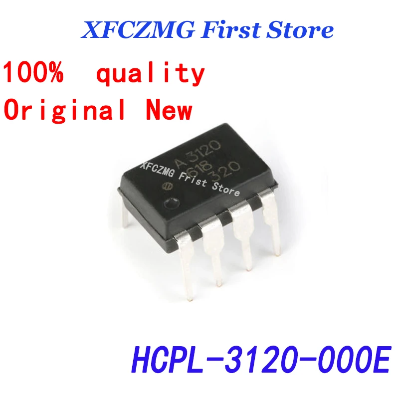 XFCZMG 100% original quality 10PCS/LOT HCPL 3120 000E OPTOISO 3.75KV 1CH GATE DVR 8DIP ...