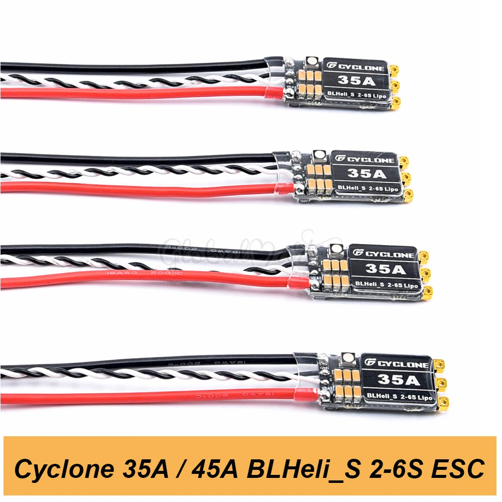 Cyclone 35A 45A BLHeli_S ESC Support 2-6S Power Supply DShot 150/300 ...
