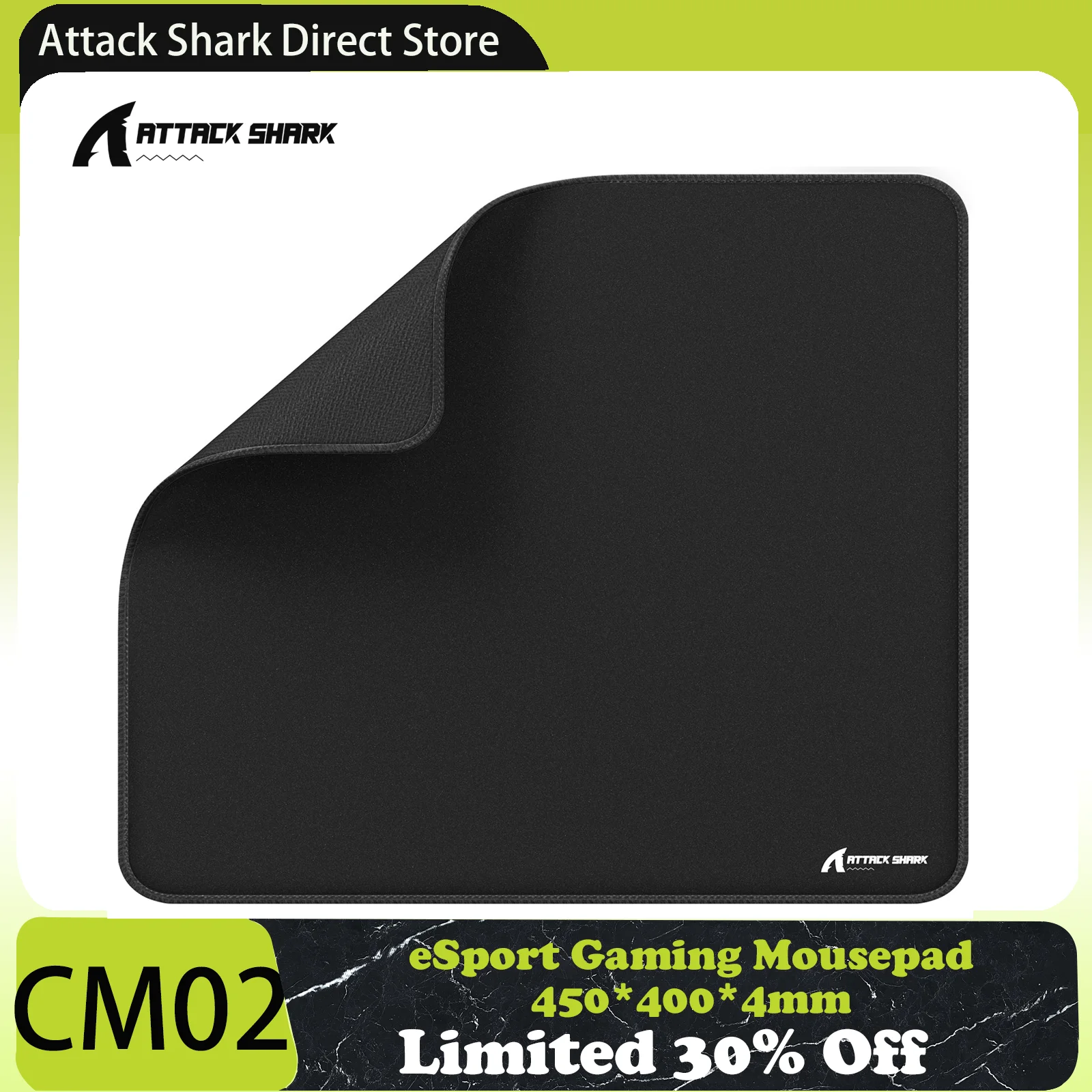 Attack-Shark-Large-eSport-Gaming-Mousepad-Textured-Smooth-Surface-Non-slip-Rubber-Base-Anti-Fray ...