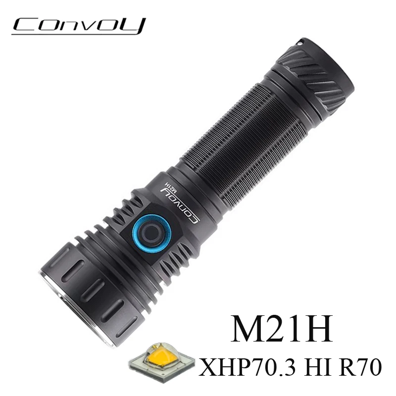 Flashlight Convoy M21H TIR Linterna with XHP70.3 HI R70 Led High ...