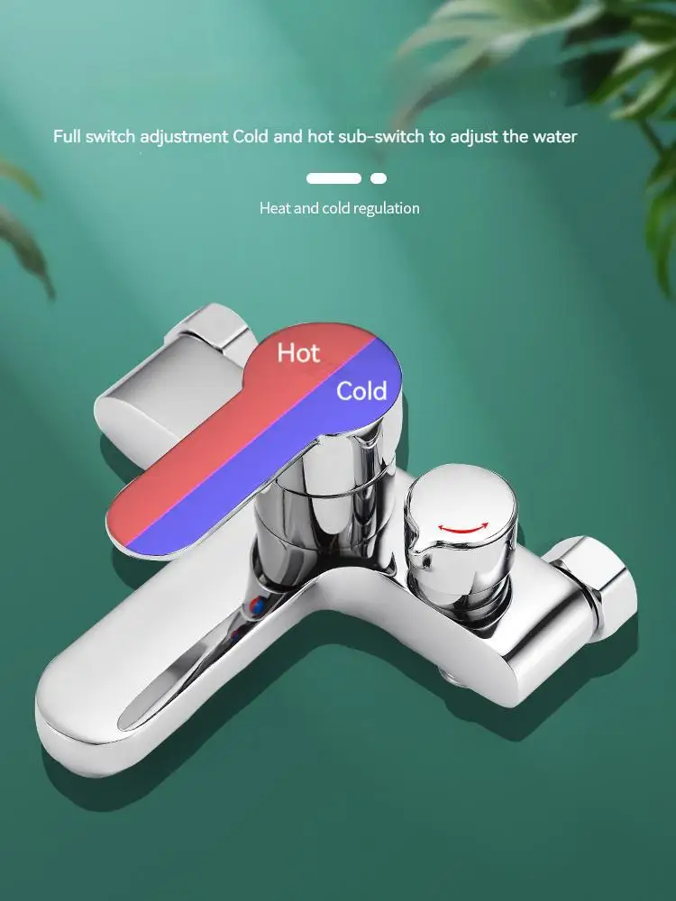 All-Copper-Mixed-Water-Valve-Rain-Triple-Shower-Set-Hot-And-Cold-Faucet ...