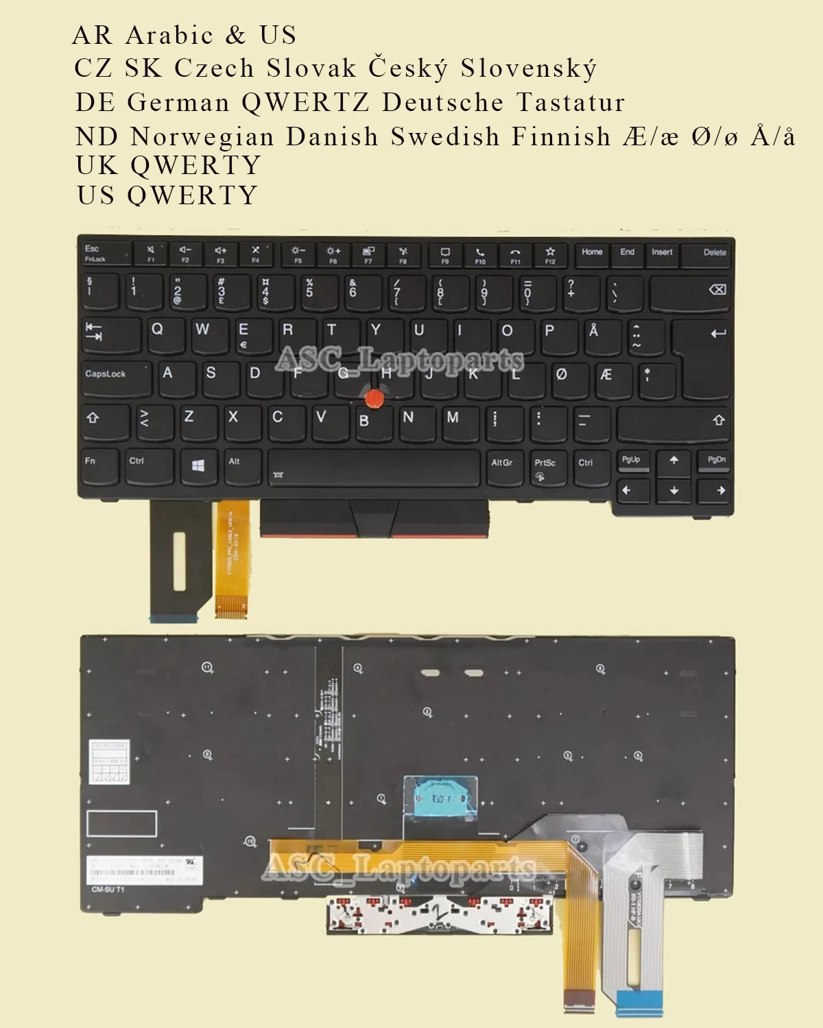 New Arabic Czech Slovak German Norwegian Swedish UK US Keyboard for ...