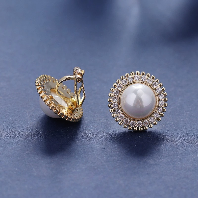 Rhinestone-completo-p-rola-clipe-de-ouvido-para-mulheres-clipe-de ...