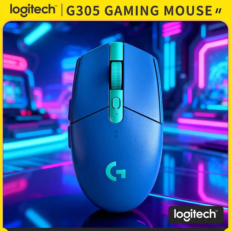 Logitech G305 Wireless Gaming Mouse 12000 DPI Ergonomic 6 Buttons Low ...