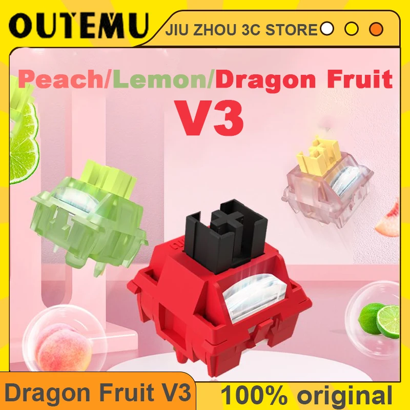 OUTEMU Dragon Fruit V3 Switches Silent Peach V3 Silent Lemon V3 Switch ...