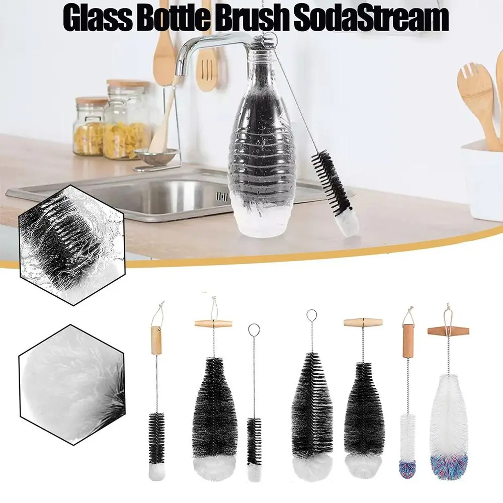 With-Beechwood-Handle-Soda-Stream-Bottle-Brush-Drink-Wineglass-Bottle ...