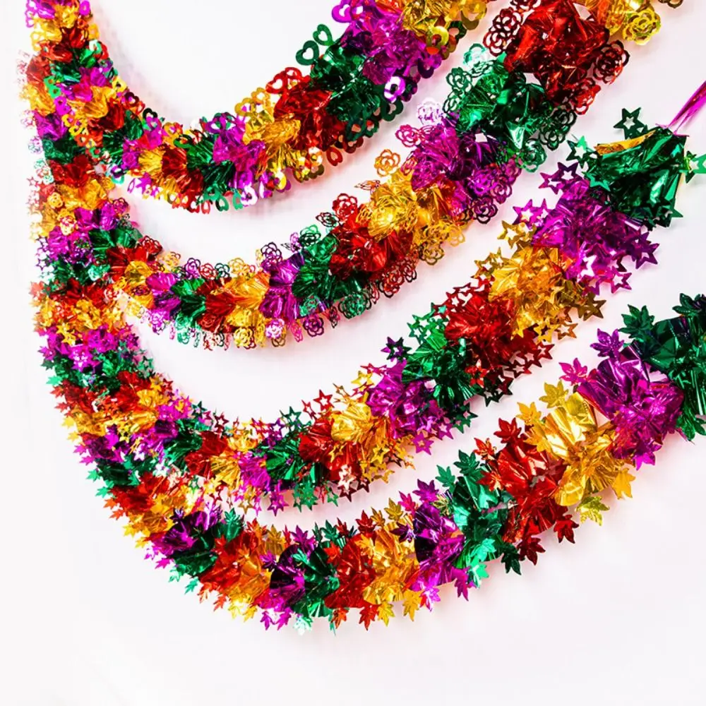 Christmas-Foil-Garland-Extra-Long-Ceiling-Hanging-Tinsel-Xmas-Home ...