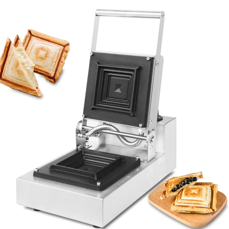 Single-Head-Electric-Square-Sandwich-Toaster-Non-Stick-Breakfast-Press ...