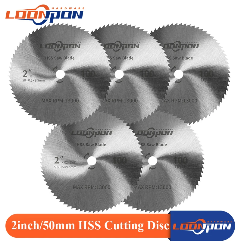 Loonpon-2-Inch-50mm-Mini-HSS-Circular-Saw-Blade-Cutting-Disc-Rotary ...
