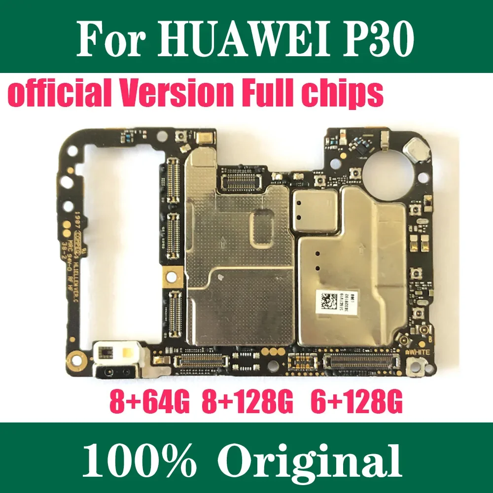 64GB 128GB Original Unlocked For HuaWei P30 Motherboard With Part Of ...