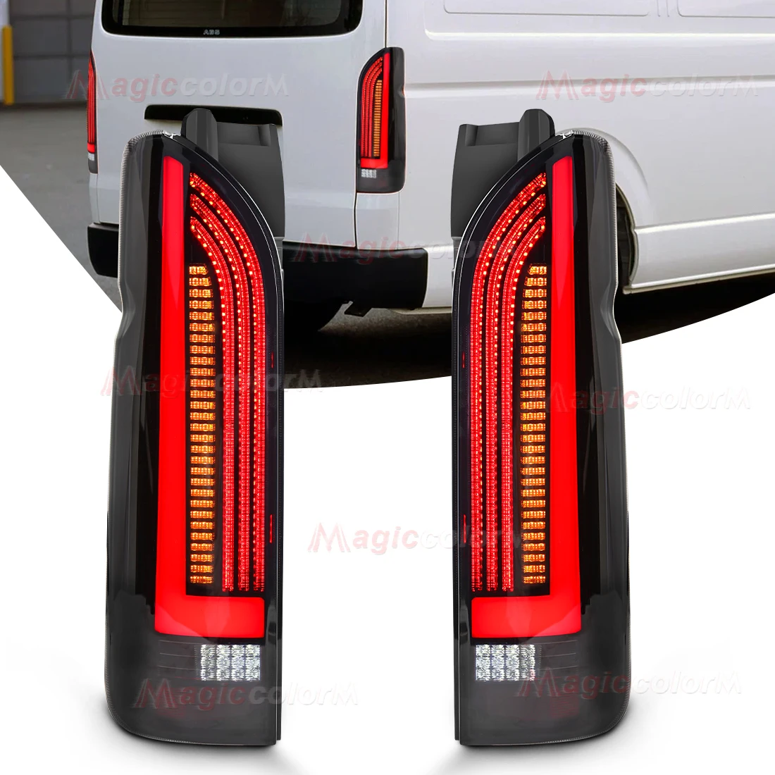 LED Tail Light Assembly For Toyota Hiace 2005 2006 2007 2008 2009 2010 ...