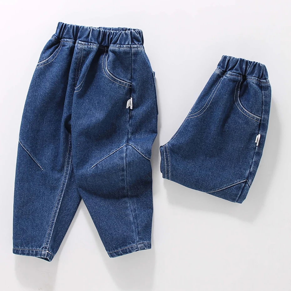 Girls-Boy-Jeans-Solid-Pattern-Girl-s-Jeans-Patchwork-Children-Jeans ...
