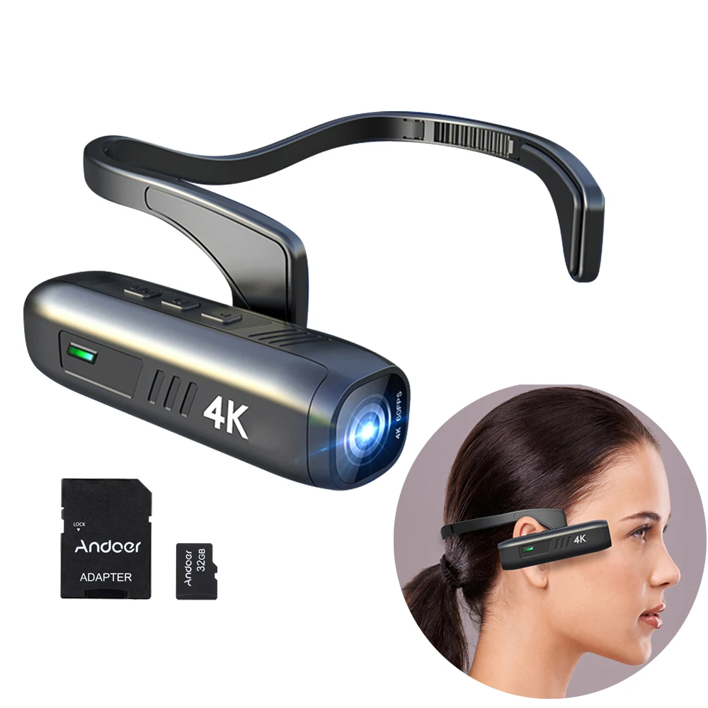 Wearable-4K-30FPS-Head-Mounted-Camera-WiFi-Video-Camera-Camcorder ...