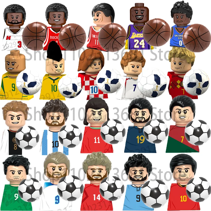 Famous Basketball Football Players Sports Star Building Blocks Sets ...