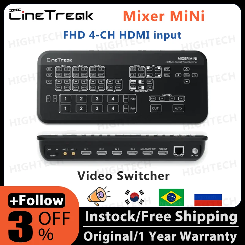 Cinetreak-Mixer-MiNi-FHD-Video-Mixer-Swithcer-4-CH-HDMI-compatible-Live ...