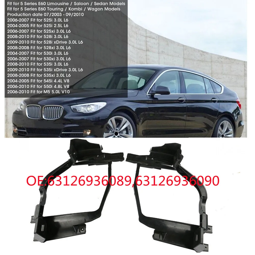 Headlight Mounting Brackets Support For BMW 5 Series E60 E61 525I 528Xi ...
