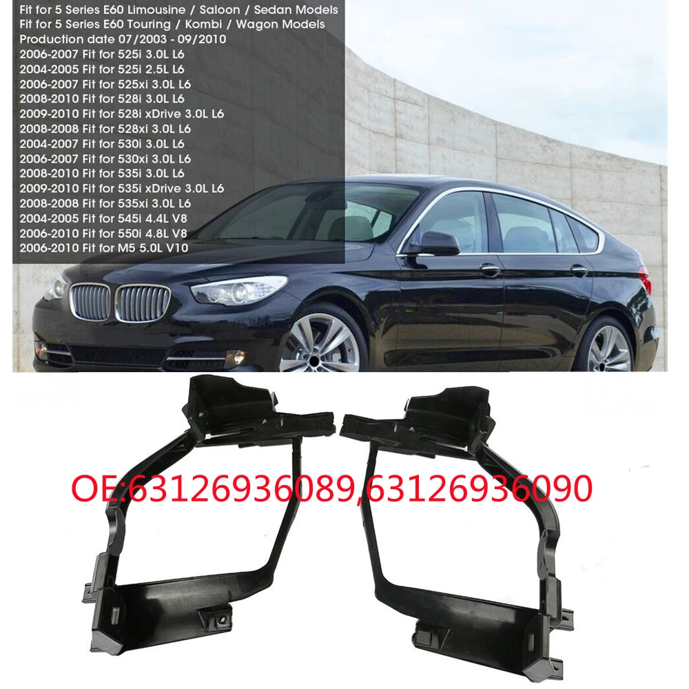 Headlight Mounting Brackets Support For BMW 5 Series E60 E61 525I 528Xi ...