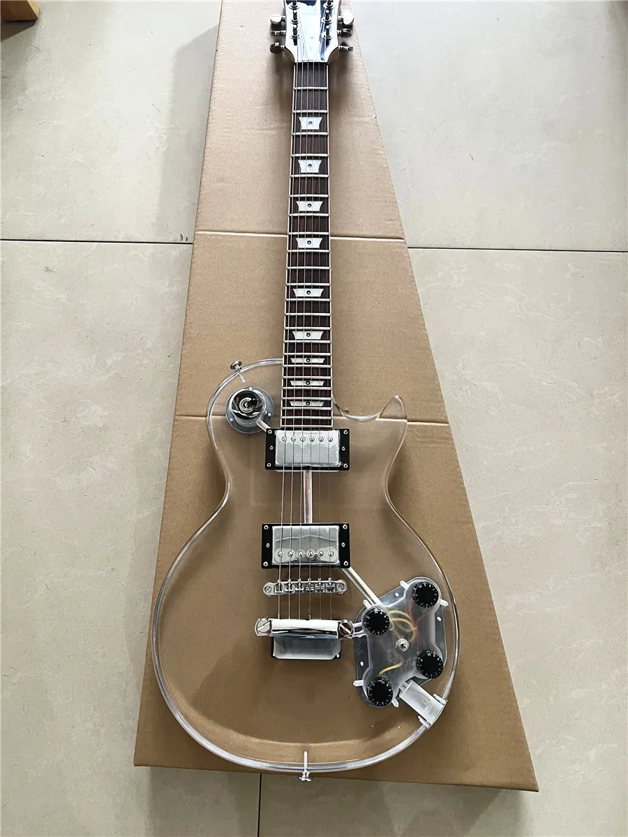 Guitarra-el-ctrica-de-plexigl-s-transparente-de-cristal-acr-lico ...
