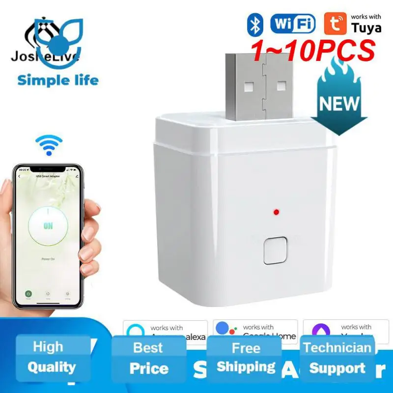1-10PCS-Tuya-WIFI-USB-Adapter-Switch-Smart-Life-Mini-USB-Power-Adaptor ...