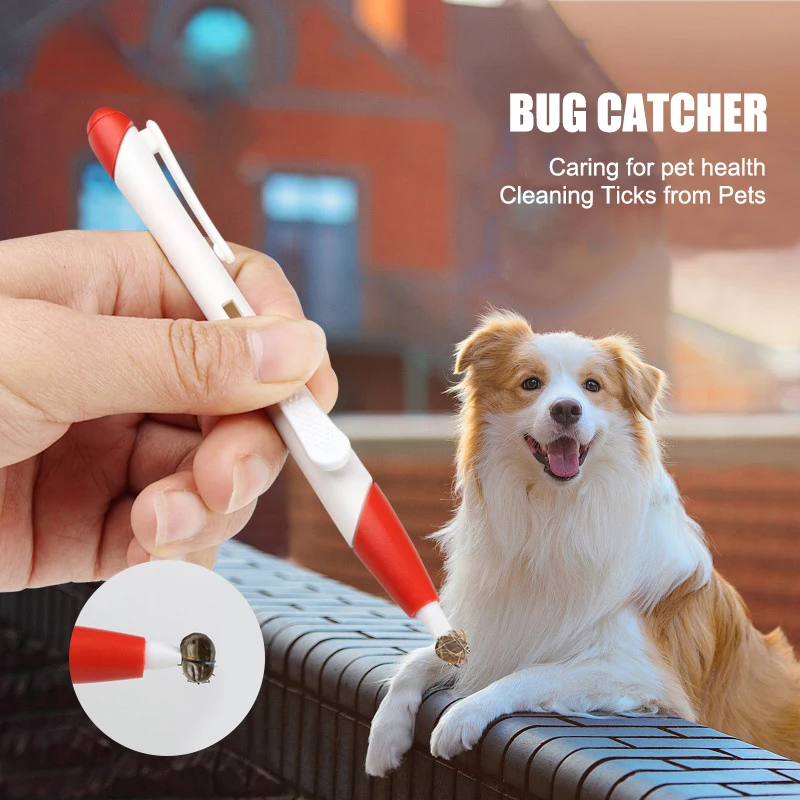 Pet-Bug-Catching-Pen-Anti-Dog-Ticks-And-Fleas-Flea-Tick-Tweezers-Clip ...
