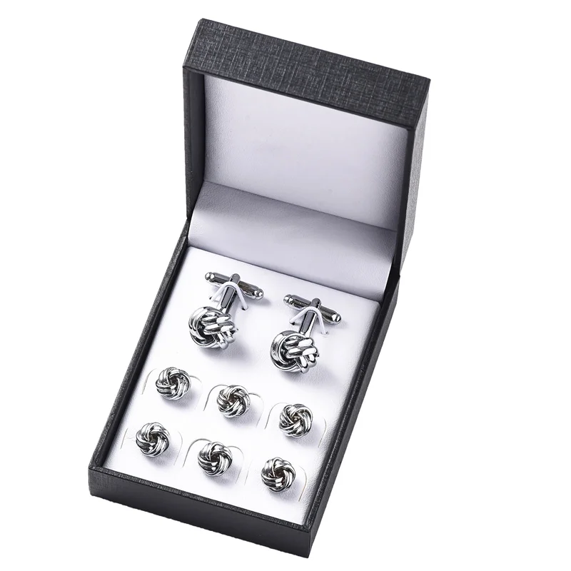 Luxury-Man-Shirt-Cufflinks-Set-With-Gift-Box-Wedding-Vintage-Designer ...