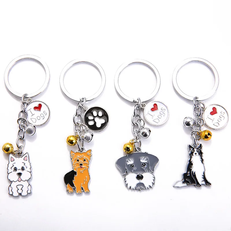 Dog-Puppy-Key-Chain-Pet-Dog-Corgi-Samoye-Bulldog-Husky-Border-Pastoral ...