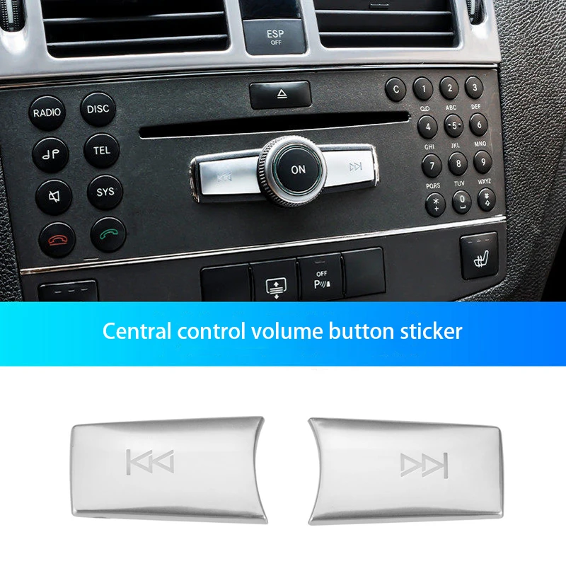 Car Styling Center Console Volume Multimedia Switch Button Decoration ...