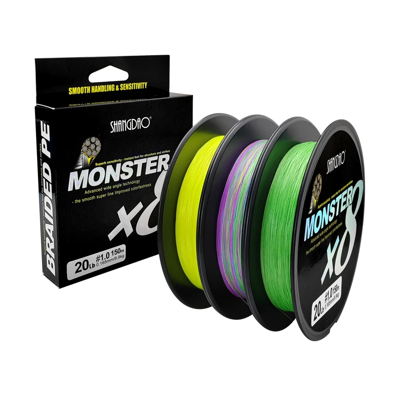 New-Fishing-Line-x8-100M-150M-PE-Strong-Weave-8-Strands-Japan-Braided ...