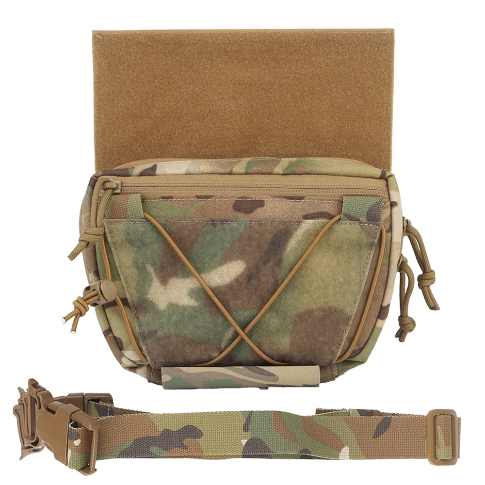 Tactical-Airsoft-Vest-Chest-Rig-Dangler-Drop-Pouch-Quick-Release-Dual ...