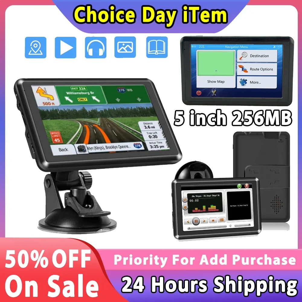 Navega-o-GPS-universal-para-carro-e-caminh-o-HD-Navigator-Mapa-e-FM ...