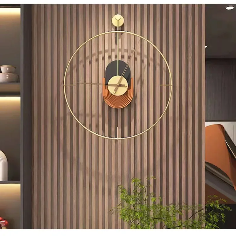 Luxury-Silent-Clock-Wall-Living-Room-Mechanism-Minimalist-Design ...