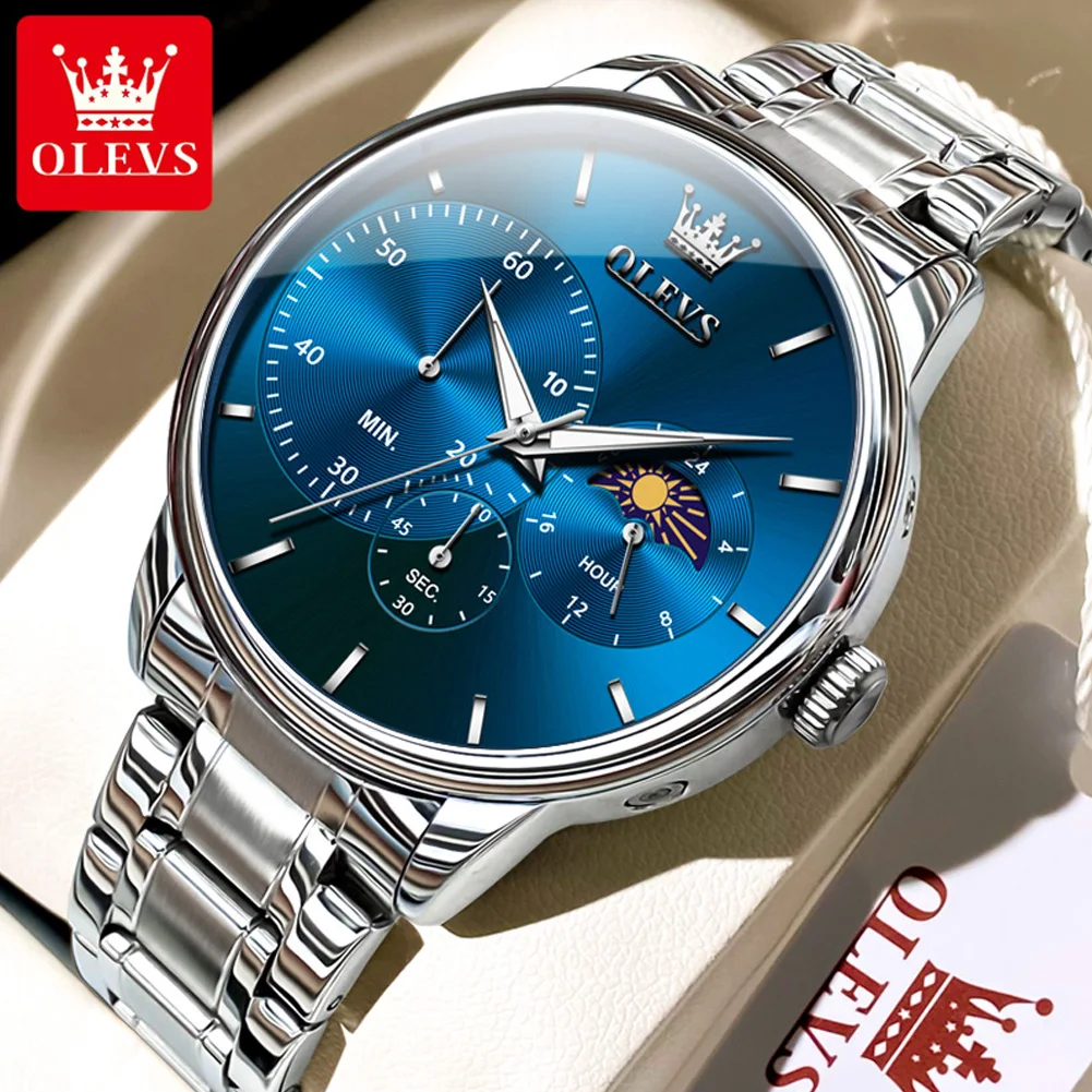 OLEVS-Original-Quartz-Men-s-Wristwatch-Elite-Series-Moon-Phase-24hour ...