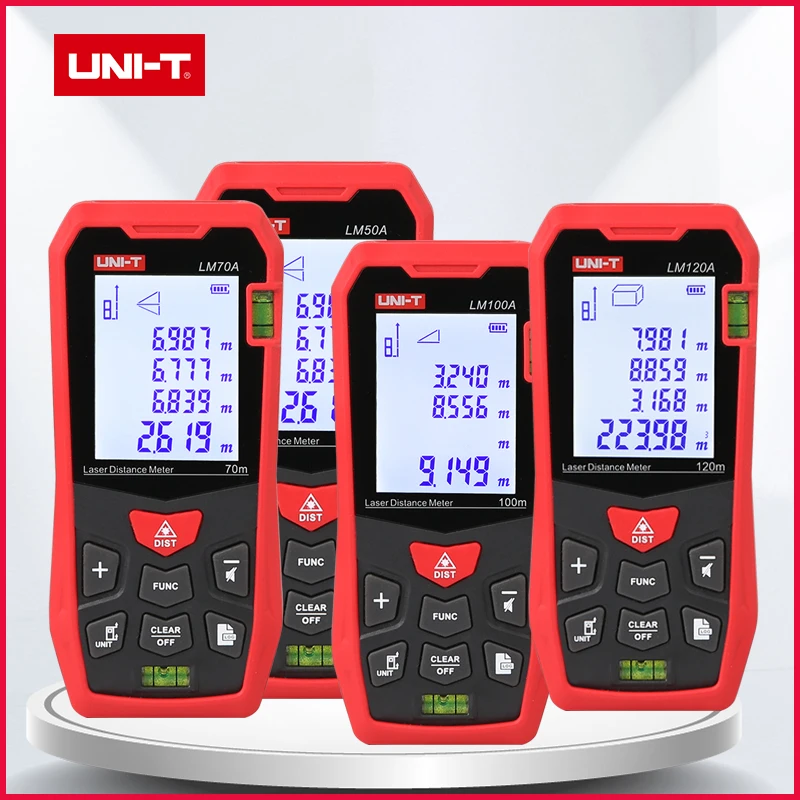 UNI-T-LM50A-LM100A-LM120A-LM70A-Mini-Laser-Distance-Meter-Handheld-Infrared-Outdoor-Room ...