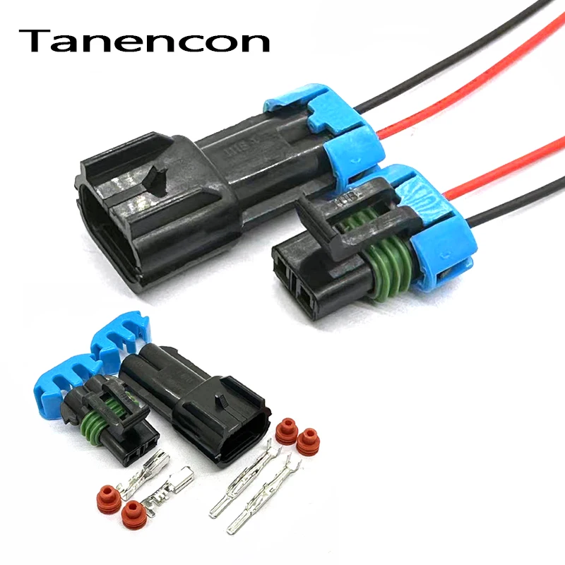 1-Set-2-Pin-Delphi-Car-Water-Tank-Radiator-Cooling-Connector-15300027 ...