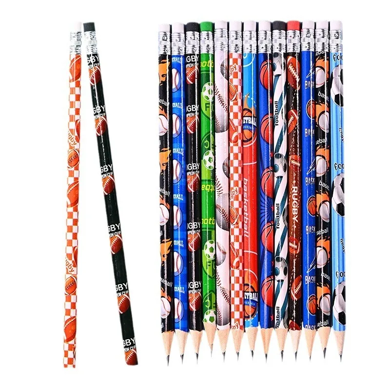 10pcs-set-Sports-Theme-Party-Writing-HB-Pencils-Football-Baseball ...