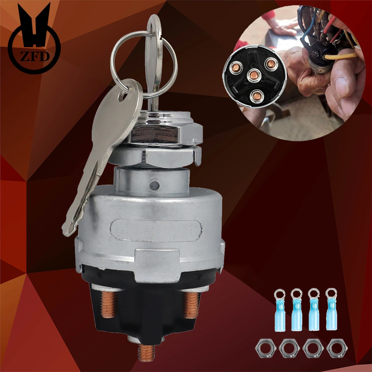 Ignition Key Switch for Car, Forklift, Truck, Tractor, Trailer ...