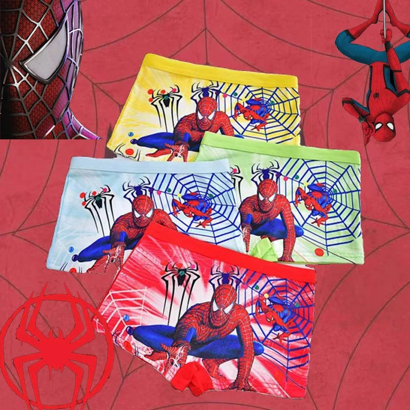 Disney-4Pcs-Lot-Baby-Girls-Cartoon-Spidered-Man-Underwear-Toddler ...