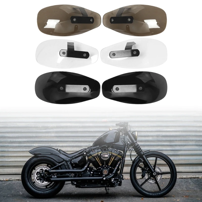 Universal-Motorcycle-Cold-Protector-Windshield-Deflectors-Handlebar ...