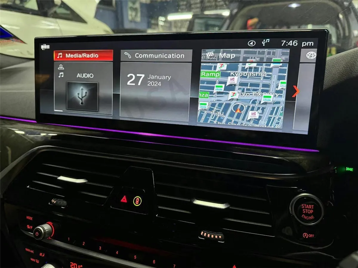 For-BMW-5-Series-G30-G38-2018-2023-Car-Radio-Ultra-Thin-Ultra-HD-Touch ...