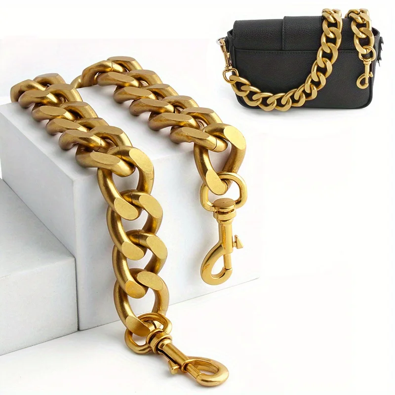 1PC 39-60-100cm metal aluminum chain wallet messenger bag shoulder ...