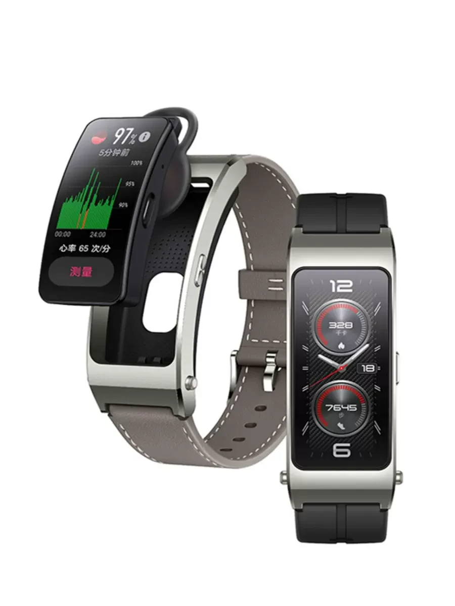 Genuine Huawei Talk Bracelet B7 Smart Bluetooth Headset Heart Rate ...