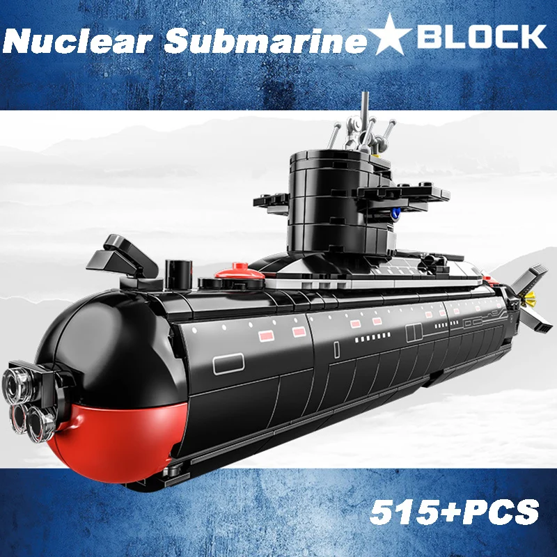 515PCS-City-Building-Blocks-Nucleus-Submarine-Model-Simulation-Missile ...