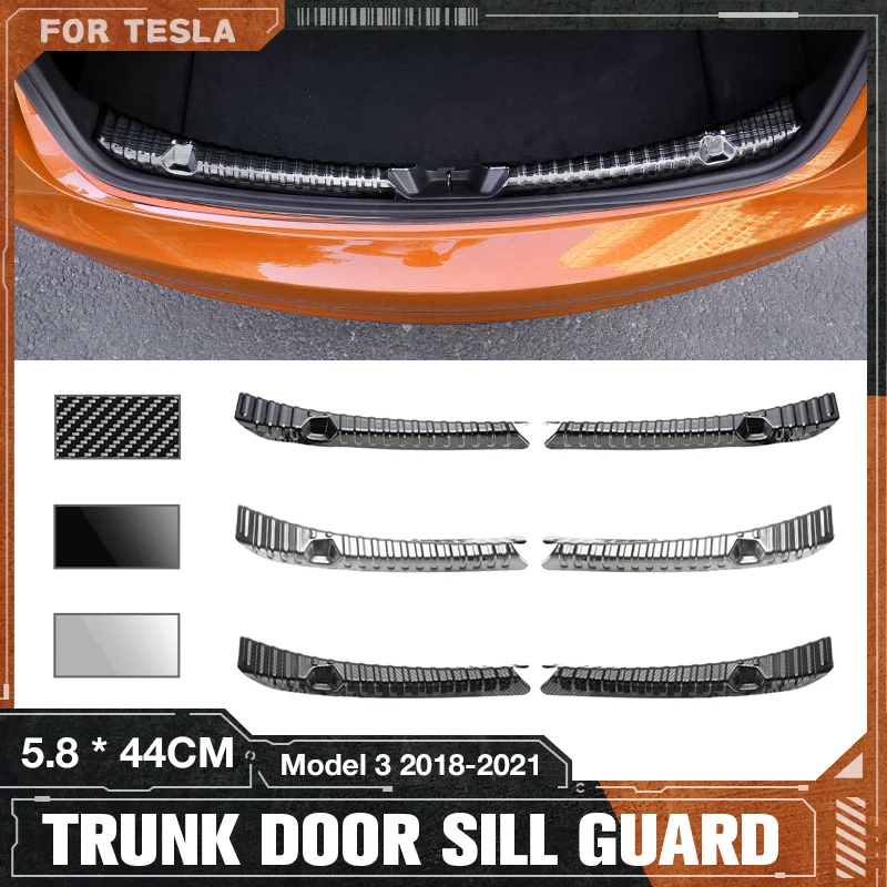 For-Tesla-Model-3-Trunk-Door-Sill-Protection-Shell-High-Quality ...