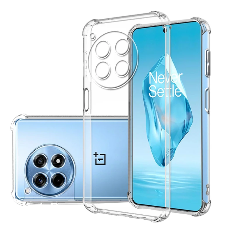 Shockproof-Clear-Case-for-OnePlus-12R-CPH2609-Soft-Silicone-Transparent ...