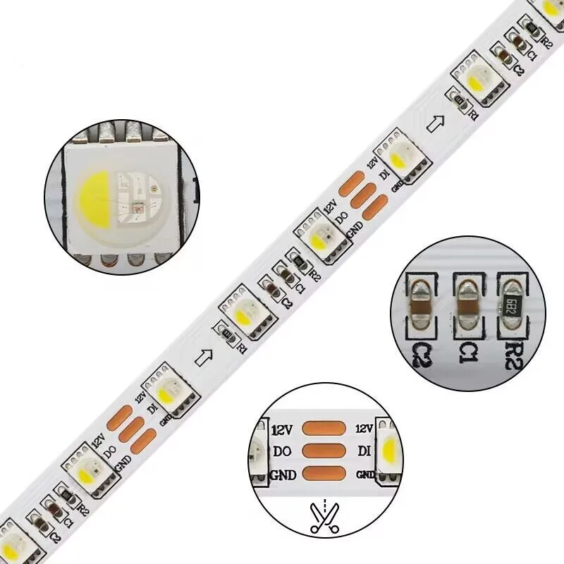 5M-DC12V-SK6812-P8-RGBW-LED-digital-Strip-60-96LEDs-m-5050-SMD-Flexible ...