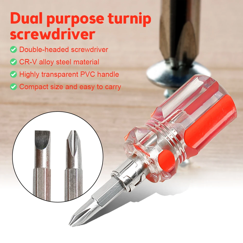 1Pcs-2in1-Dual-Purpose-Slotted-Cross-Screwdriver-Expansion-Screwdriver ...