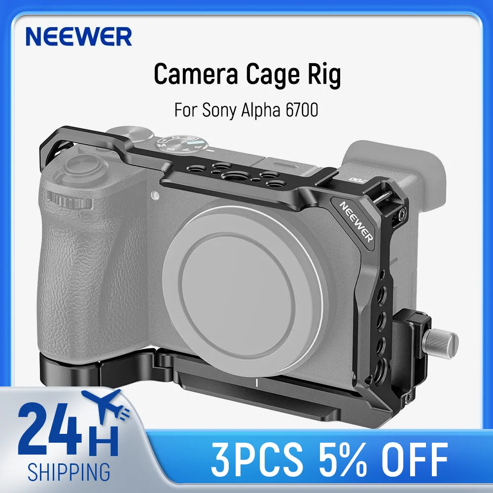 NEEWER-a6700-Camera-Cage-For-Sony-Alpha-6700-Aluminum-Video-Rig-with ...