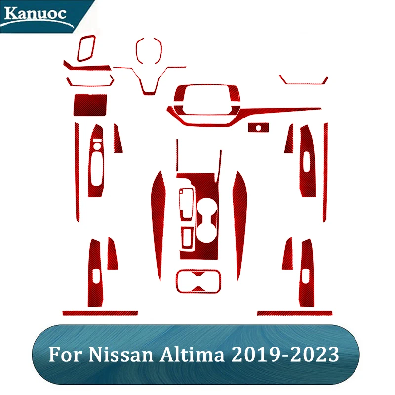 Various-Parts-Carbon-Fiber-Red-Stickers-For-Nissan-Altima-2019-2020 ...