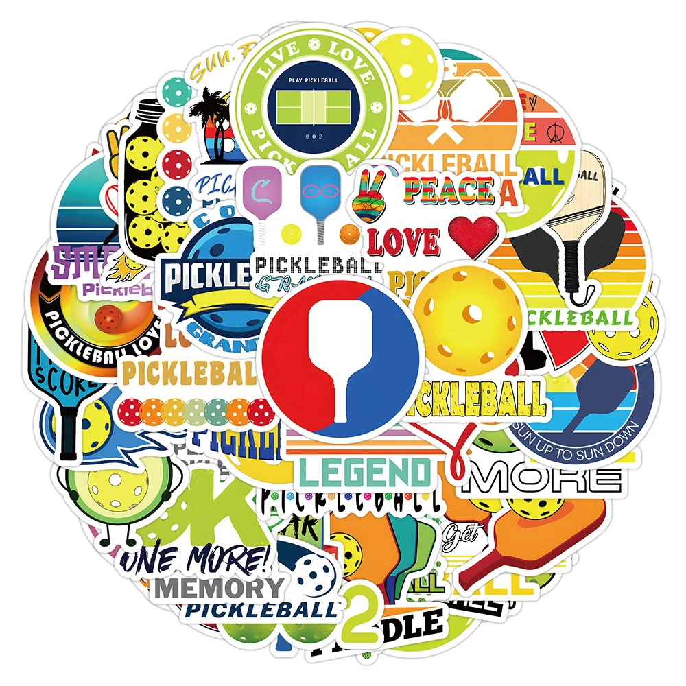 50-100Pcs-INS-Cartoon-One-More-Pickleball-Stickers-PVC-Waterproof ...