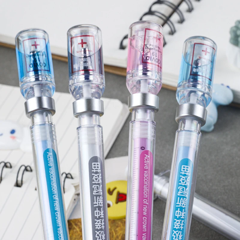 12Pcs-Needle-Syringe-Neutral-Pens-Ballpoint-Pen-Simulation-Vaccine ...